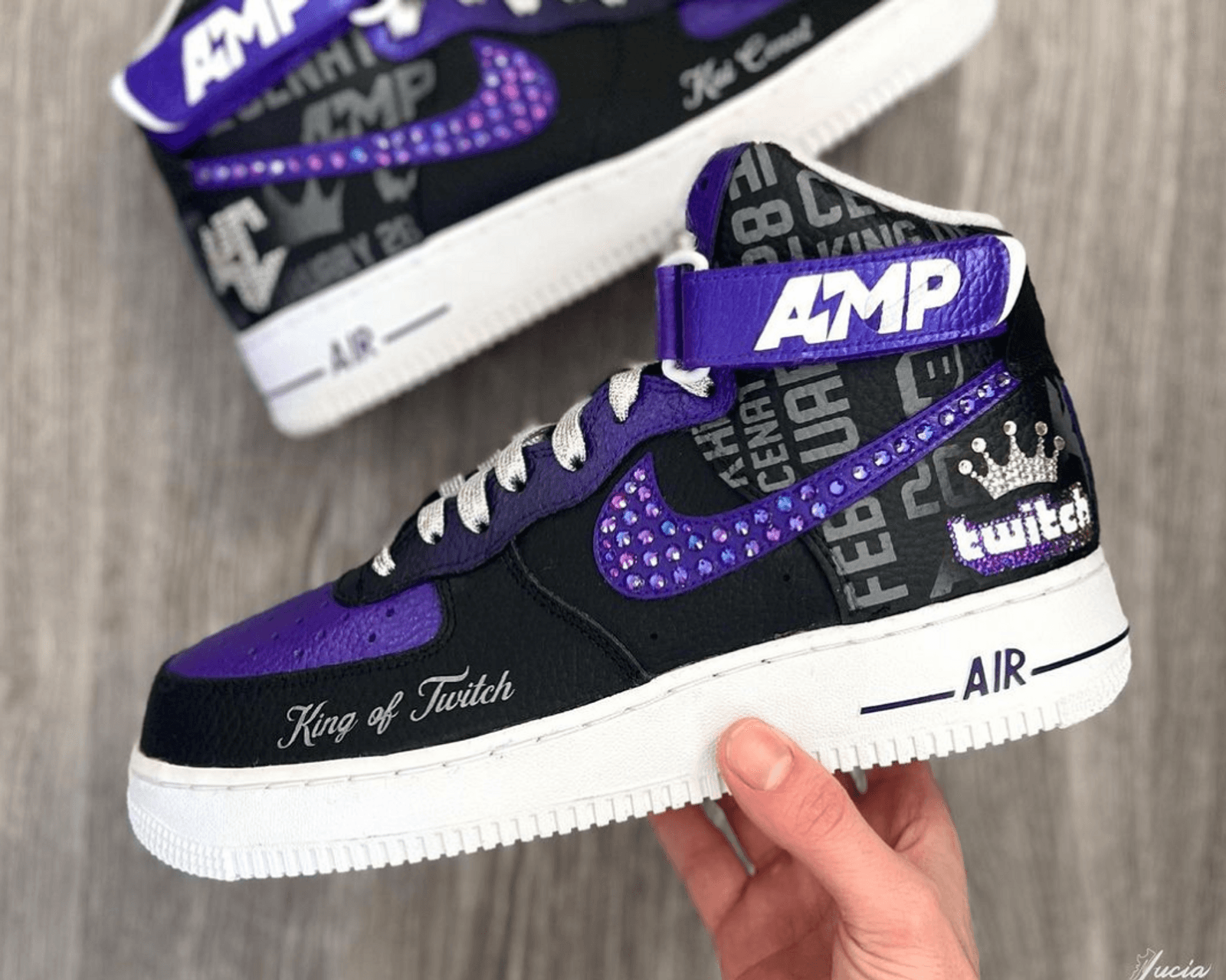 Twitch Gifts Kai Cenat A Pair Of Custom Nike Air Force 1s That Are A ...