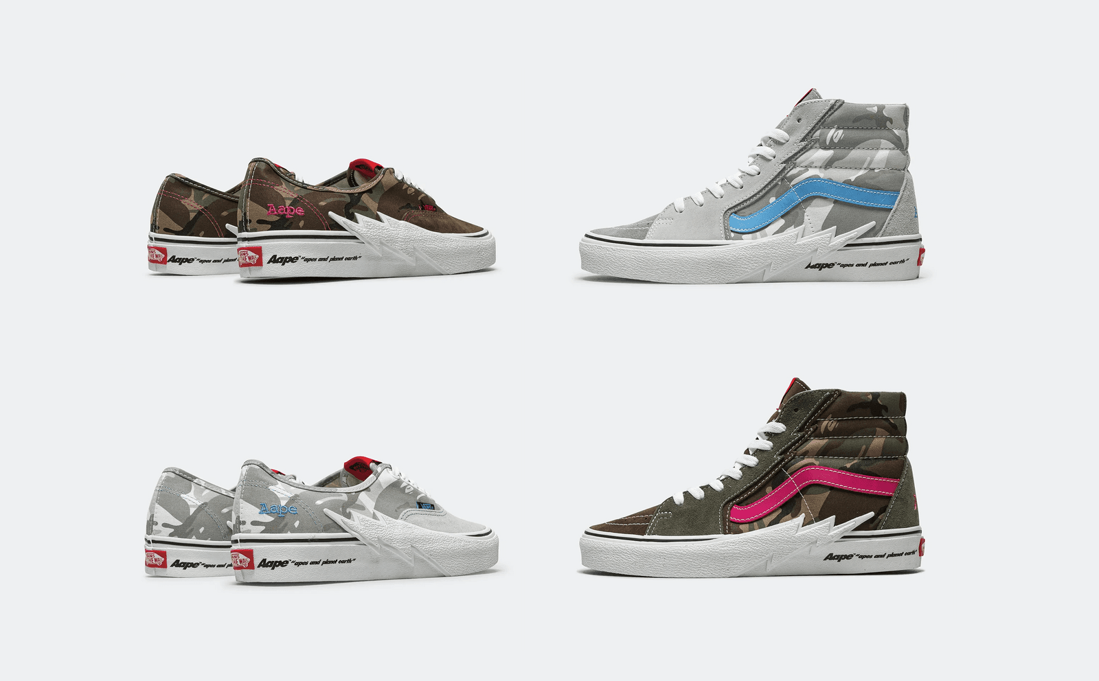 AAPE by Bape and Vans Release Camo Inspired Designs - TheSiteSupply