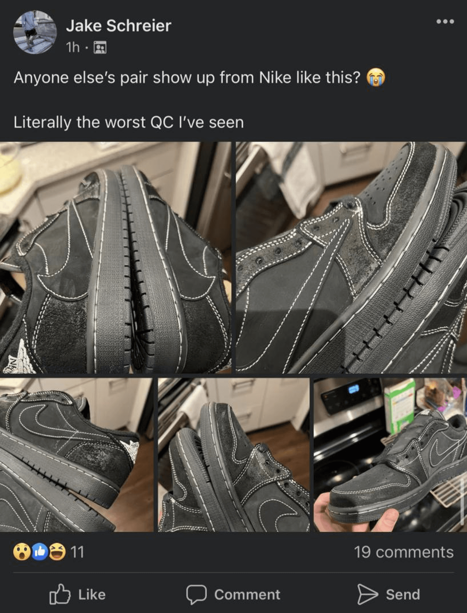 Nike Quality Control Woes Continue With The Travis Scott x Air Jordan 1 ...